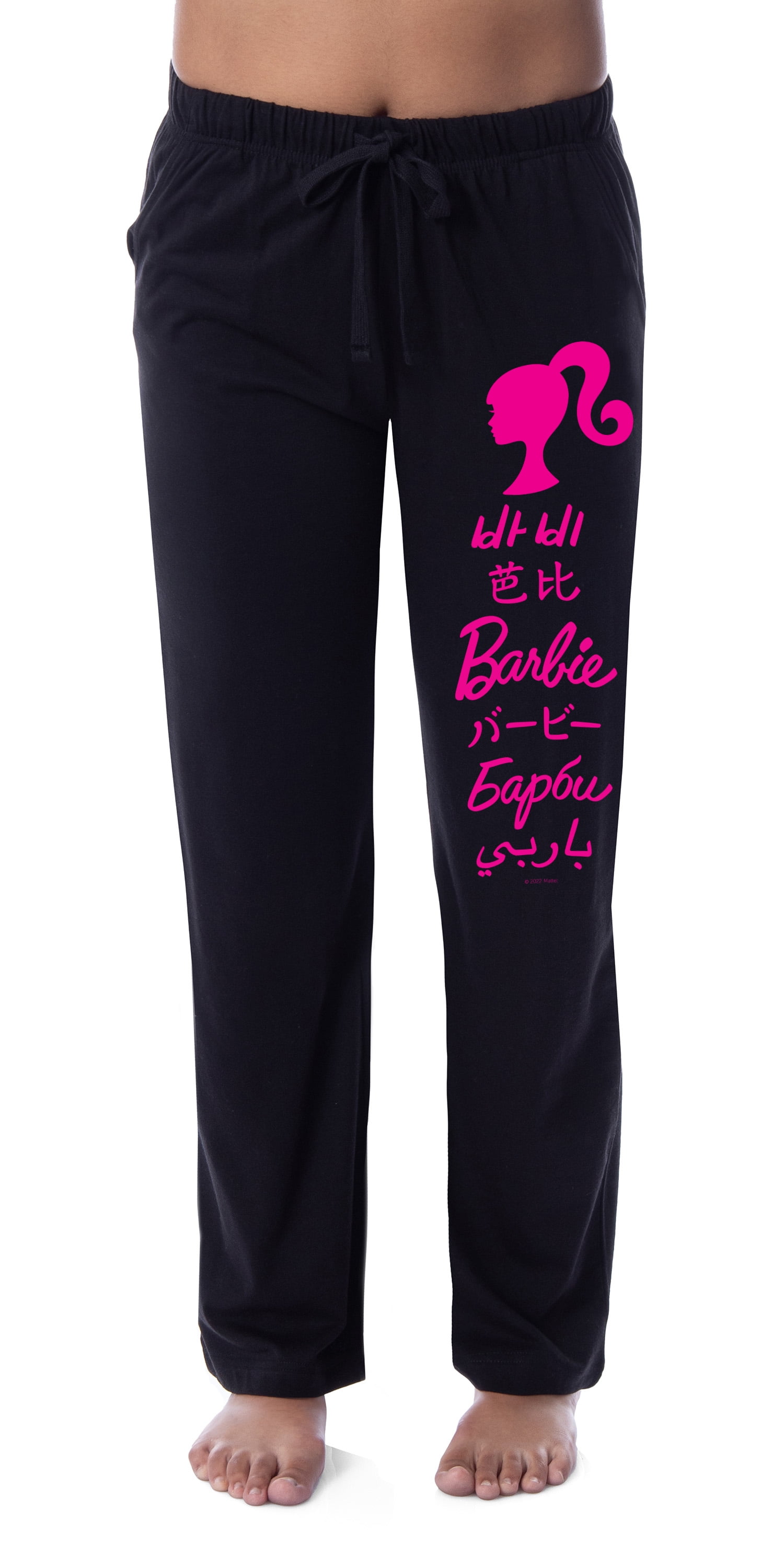 Barbie Women's Lounge Pajama Pants with Multilingual Logo - Walmart.com