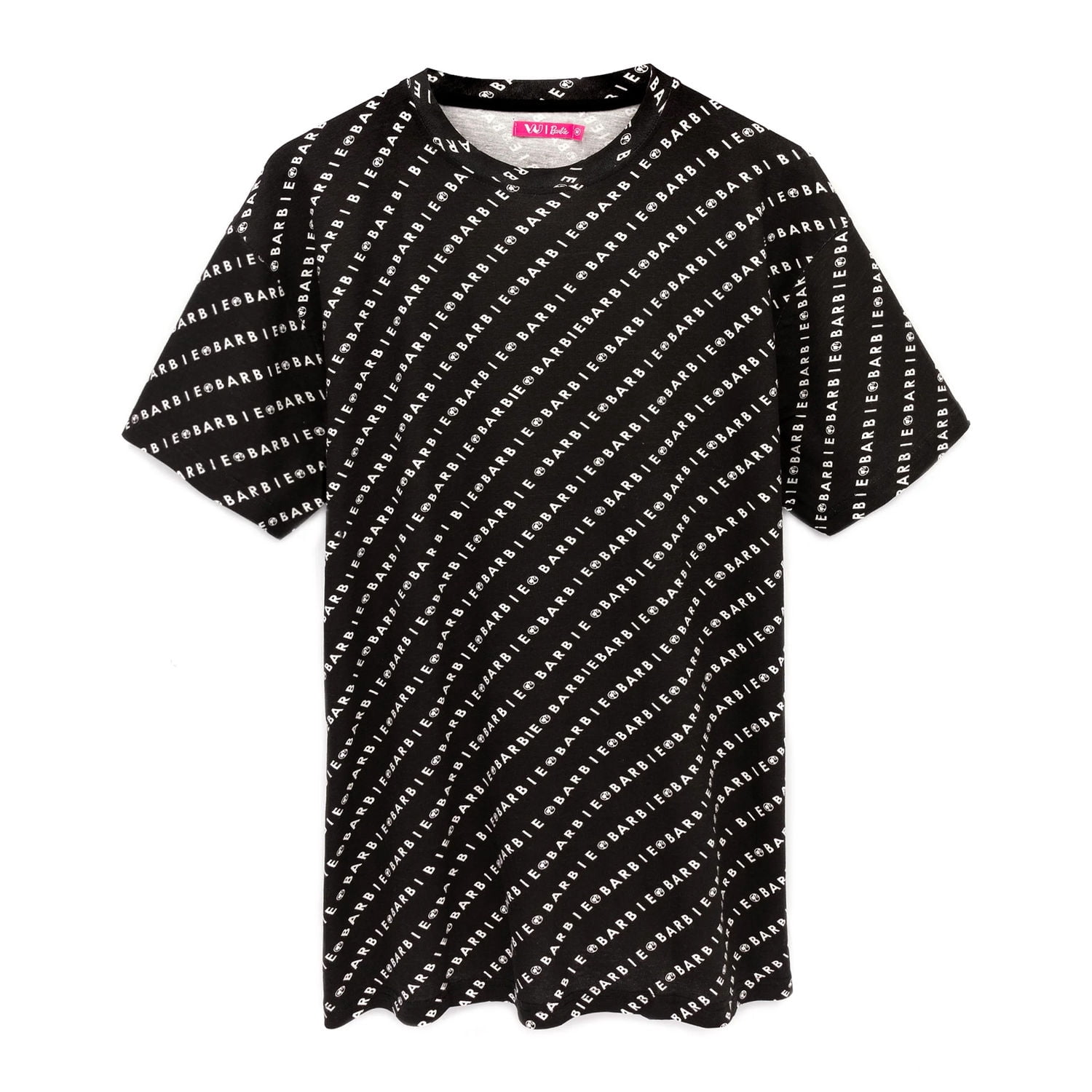 Barbie Womens All-Over Print Logo Oversized T-Shirt - Walmart.com