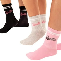 Barbie Socks Pack of 3 Sizes 4-6 - Walmart.com
