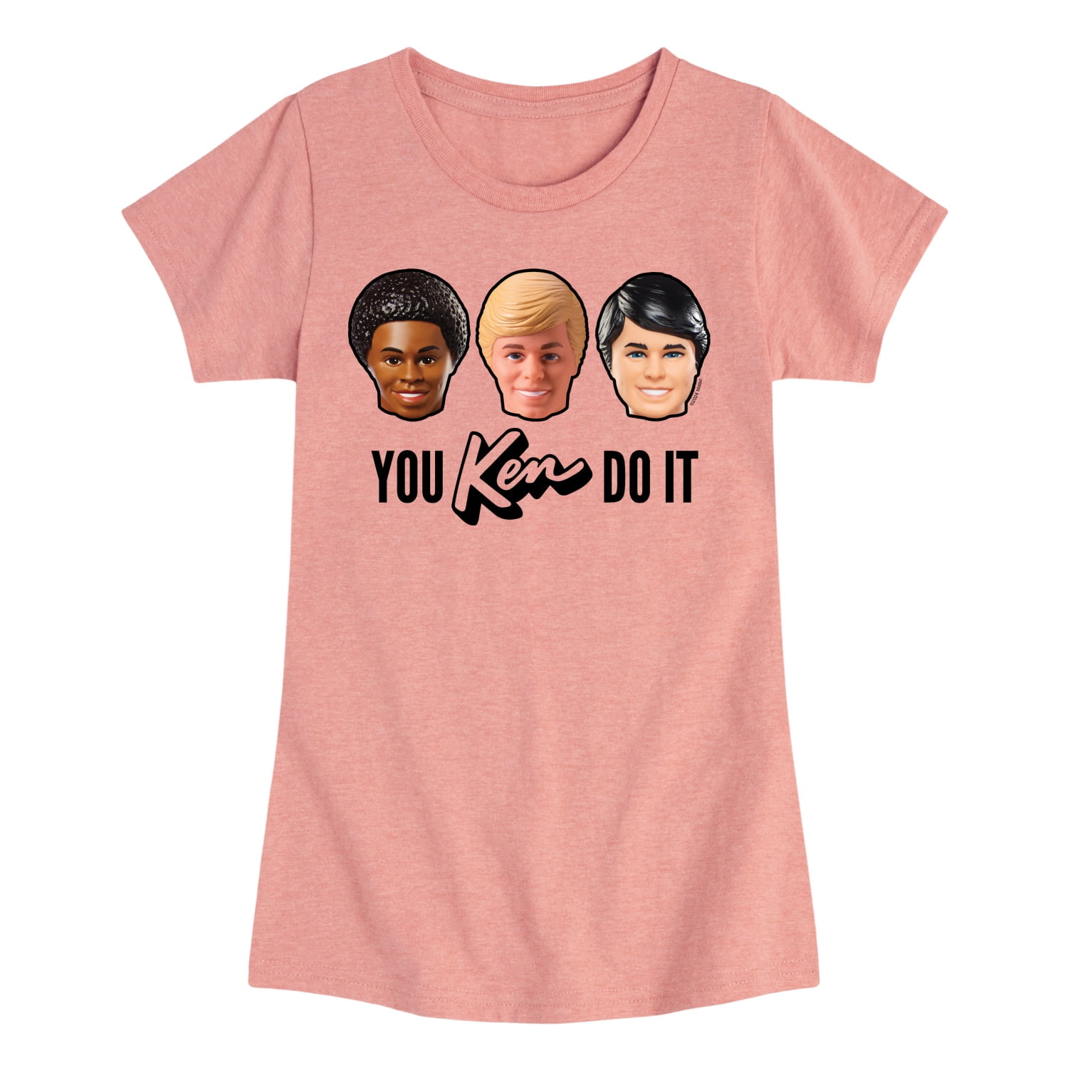Barbie - You Ken Do It - Girls Fitted Short Sleeve Graphic T-Shirt ...