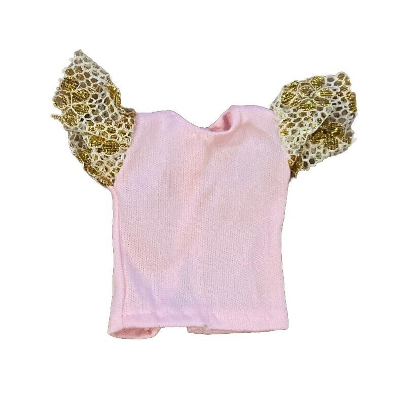 Barbie and Clone Sized Clothes and Accessories 1980s+ Pink Gold Shirt ...