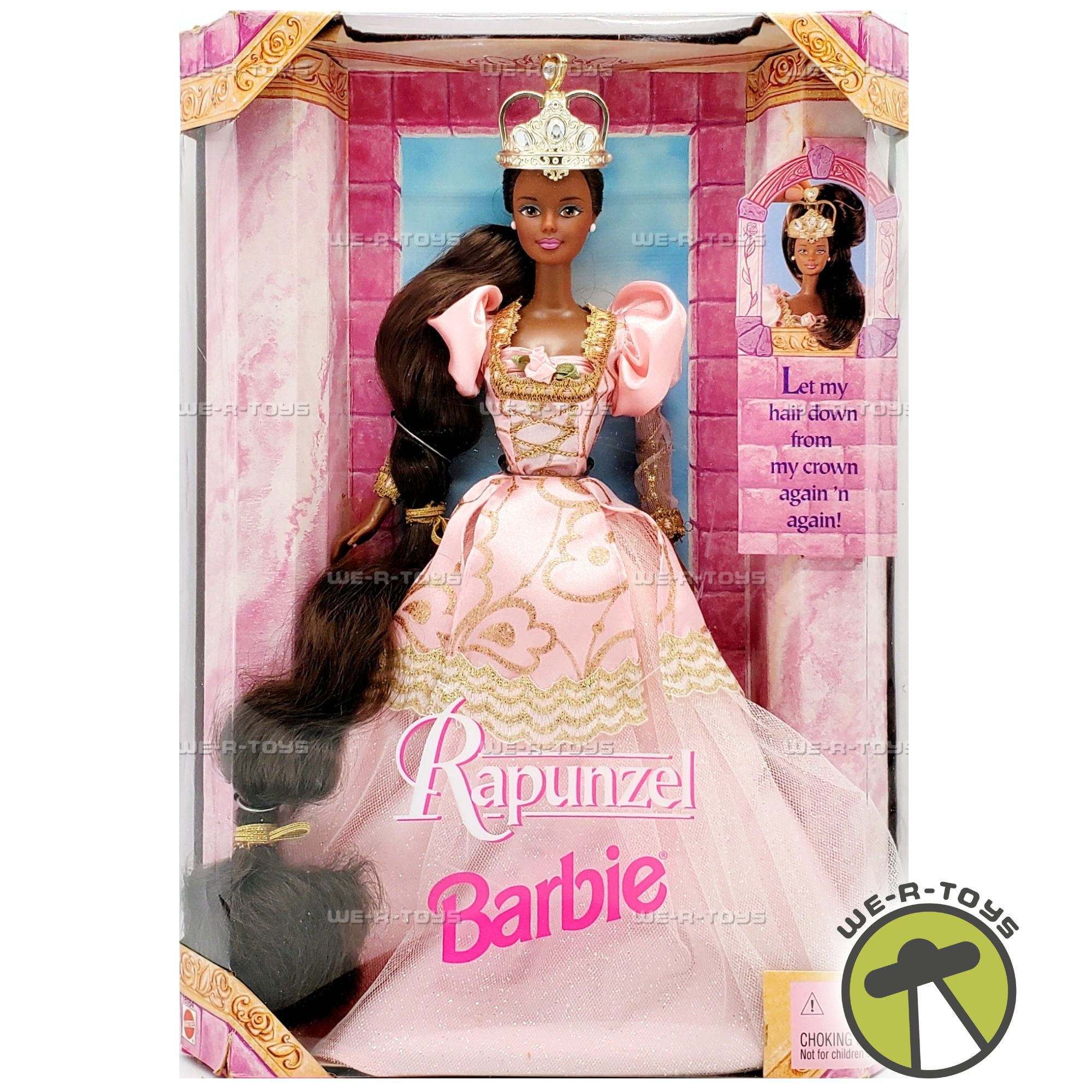 Barbie as Rapunzel African American Doll 1997 Mattel 18164 - Walmart.com