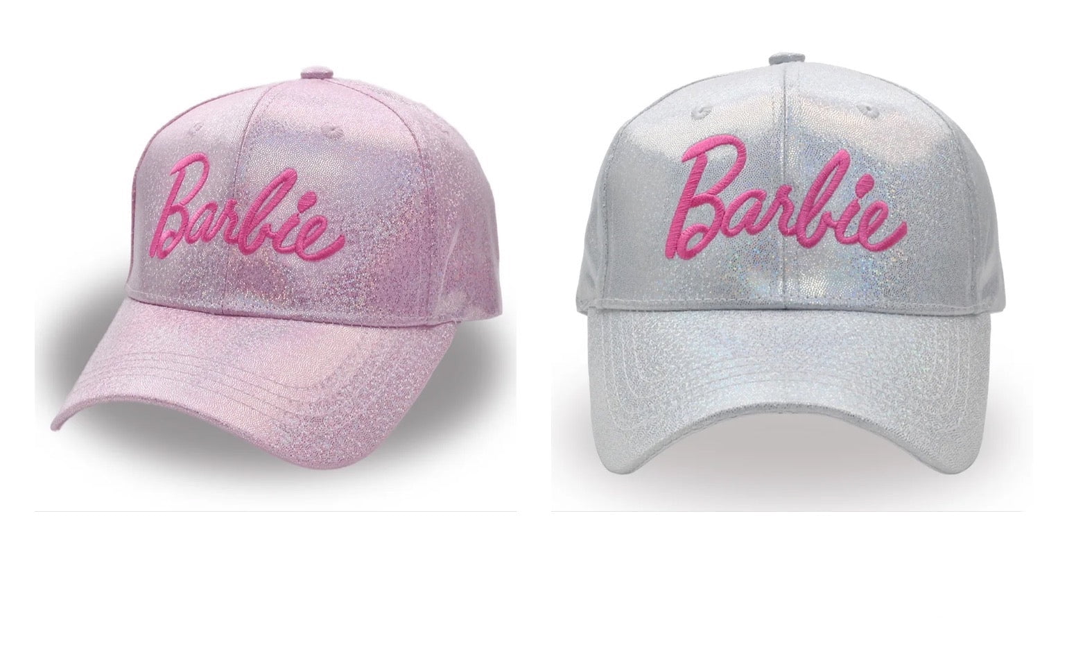 Barbie baseball cap,Embroidery Pink or Silver Cap,Women and Teen ...