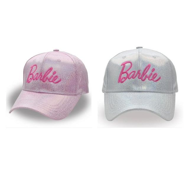 Barbie baseball cap,Embroidery Pink or Silver Cap,Women and Teen ...