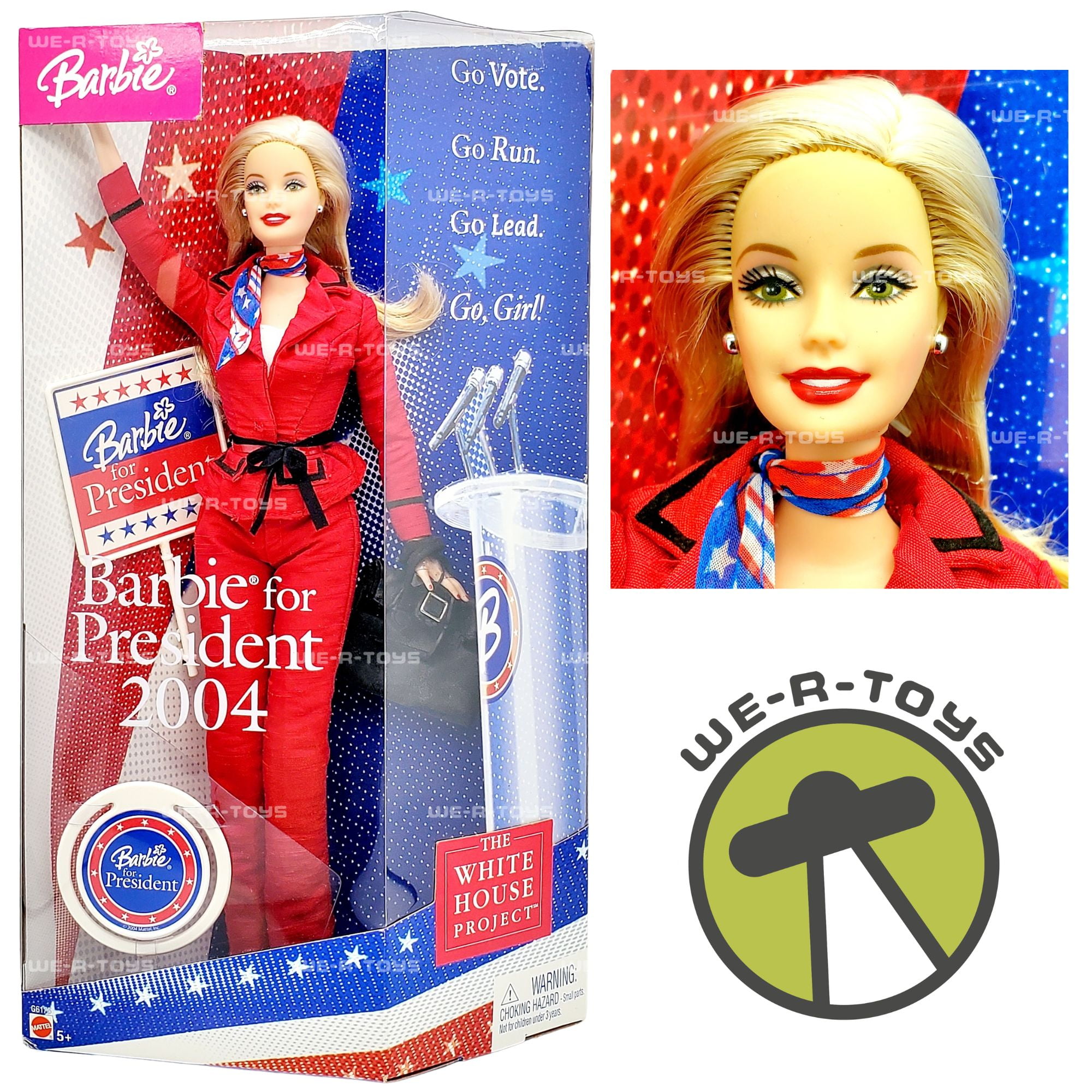Barbie for President 2004 Doll The White House Project Mattel G6175 ...