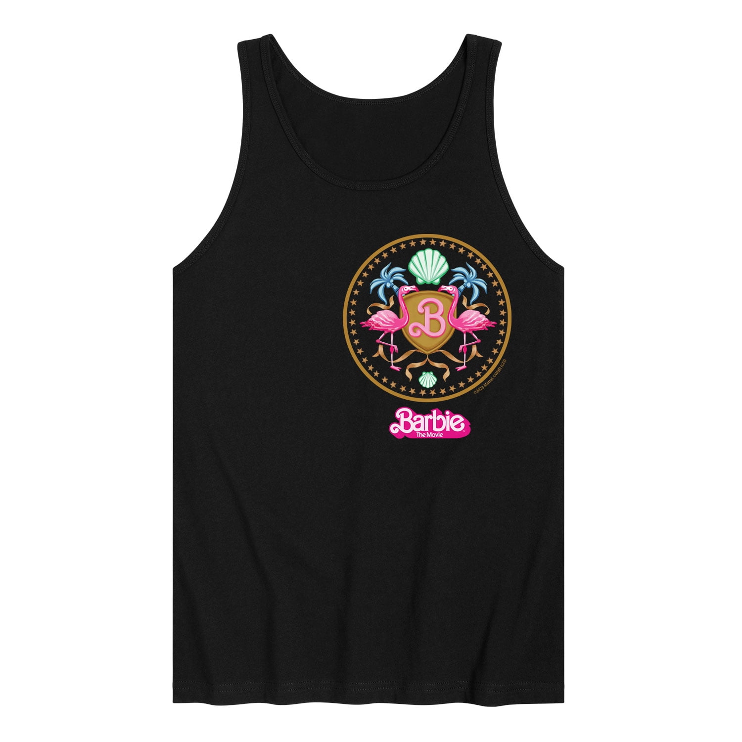 Barbie the Movie - Barbie Crest Full Color - Men's Jersey Tank Top ...