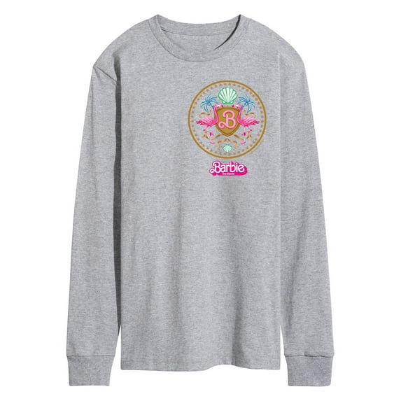 Barbie the Movie - Barbie Crest Full Color - Men's Long Sleeve T- Shirt ...