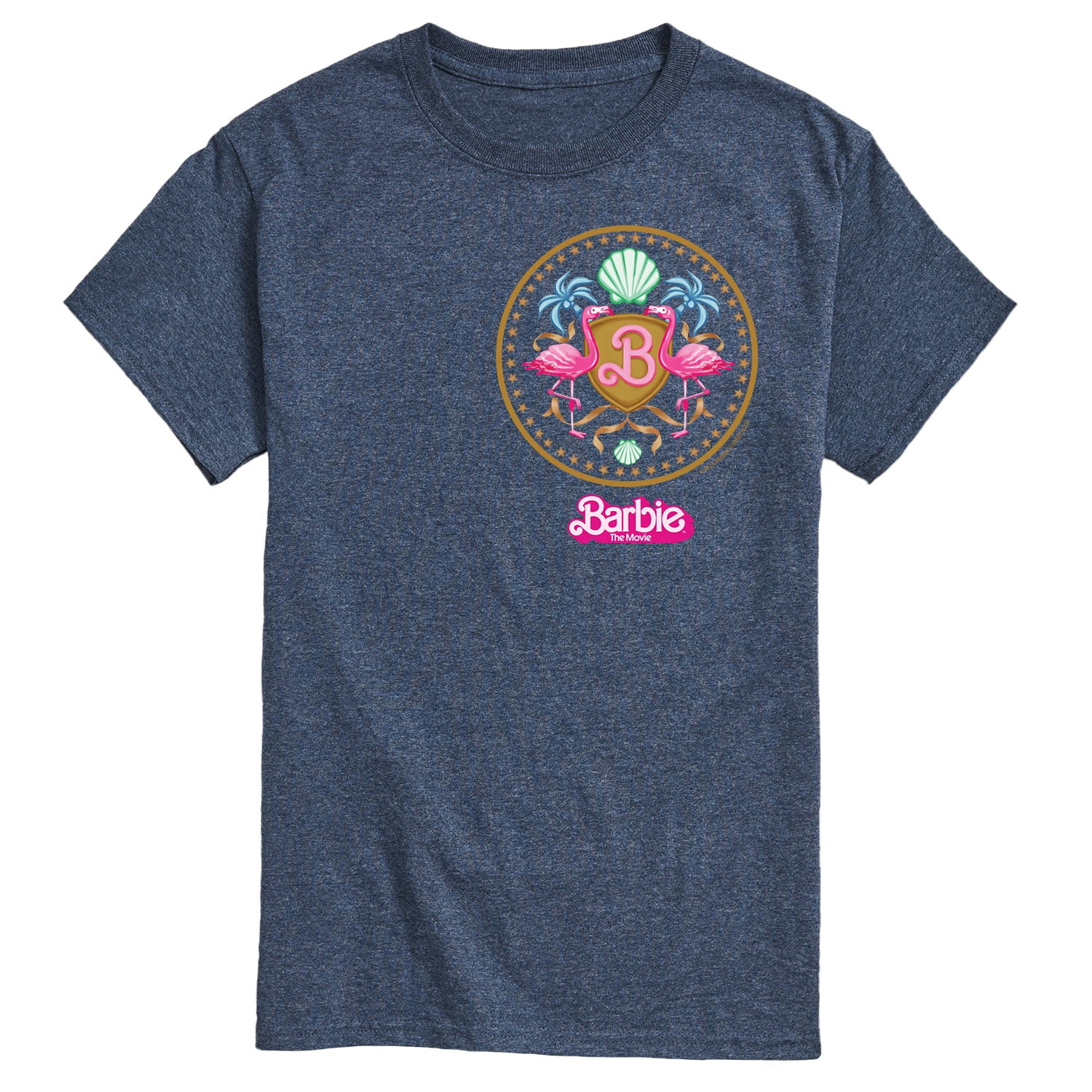 Barbie the Movie - Barbie Crest Full Color - Men's Short Sleeve Graphic ...