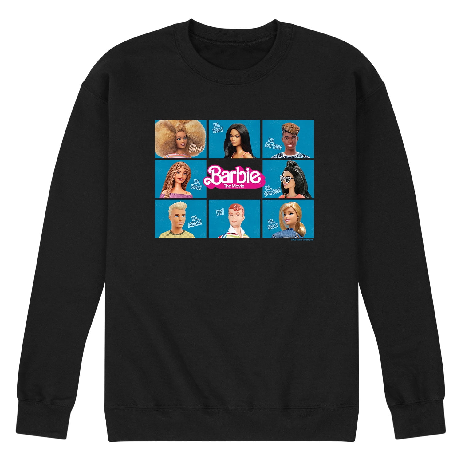 Barbie the Movie - Barbie, Ken, & Allan - Men's Crew Neck Fleece ...