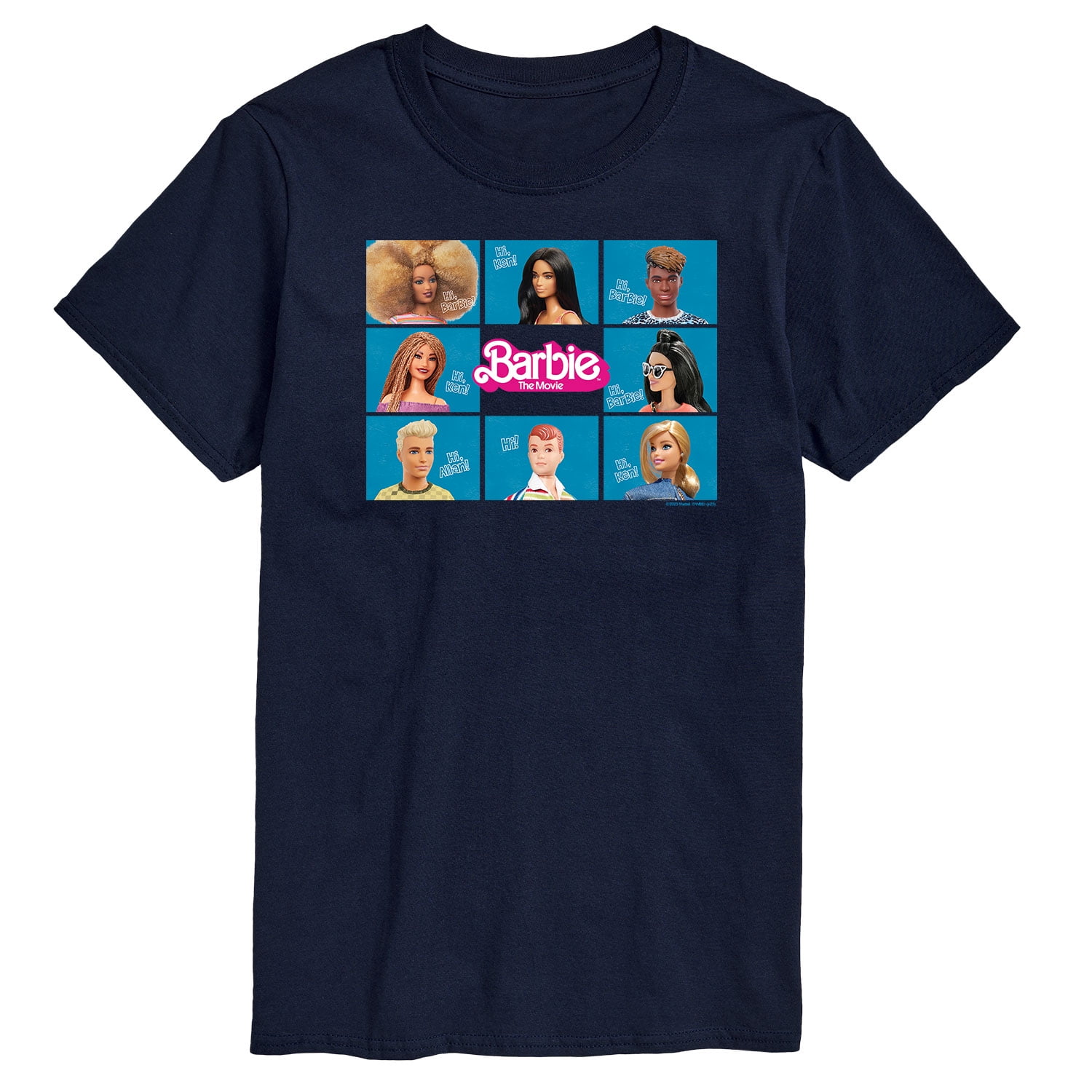 Barbie the Movie - Barbie, Ken, & Allan - Men's Short Sleeve Graphic T ...