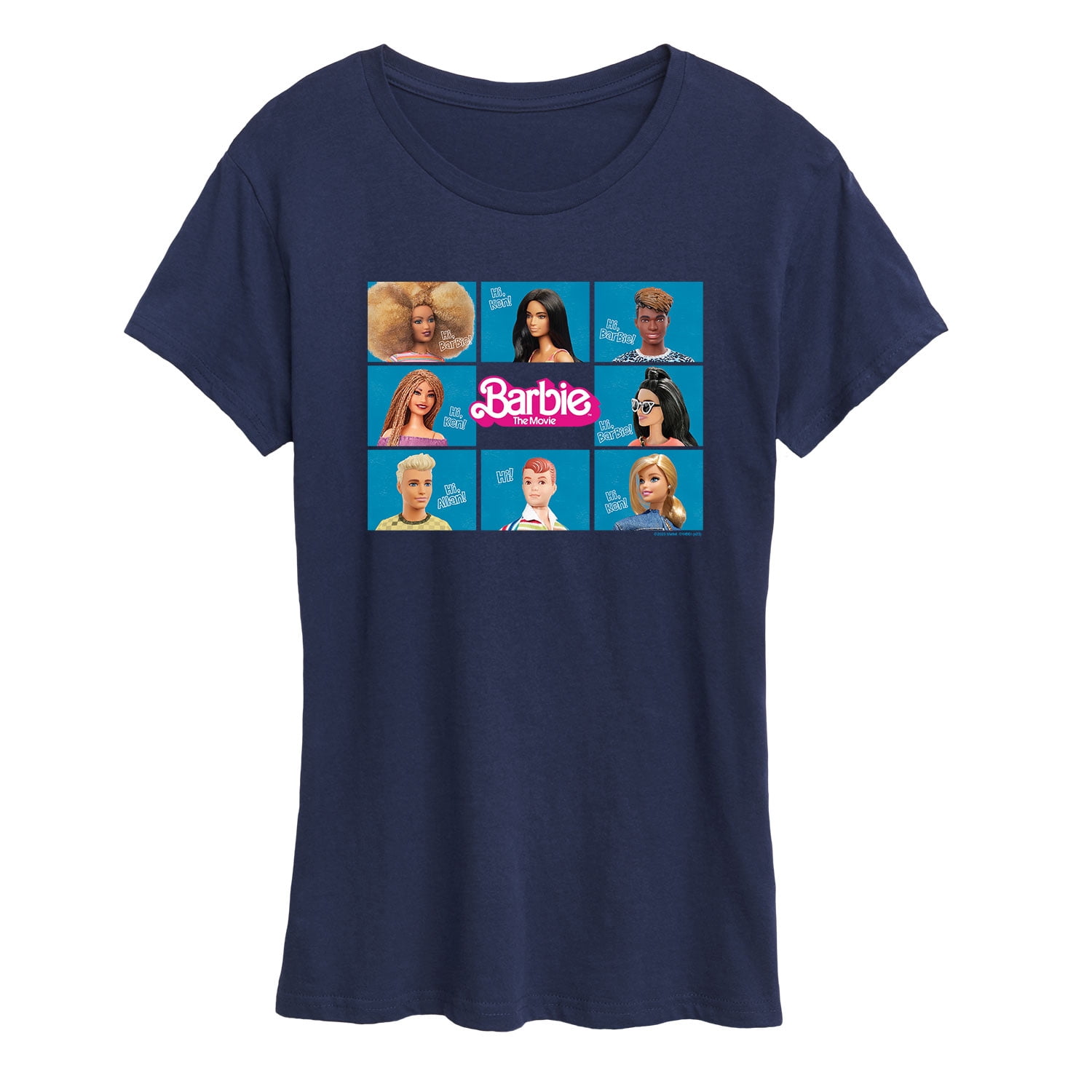 Barbie the Movie - Barbie, Ken, & Allan - Women's Short Sleeve Graphic ...
