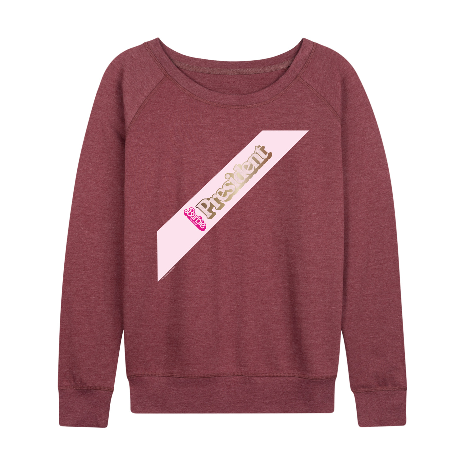 Barbie the Movie - Barbie President Sash - Women's Lightweight French ...