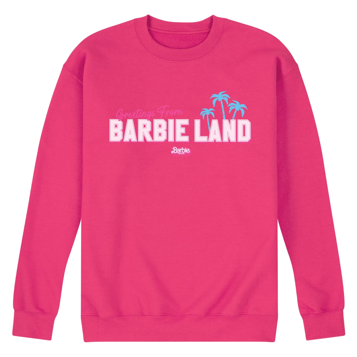 Barbie the Movie - Greetings from Barbie Land - Men's Crew Neck Fleece ...