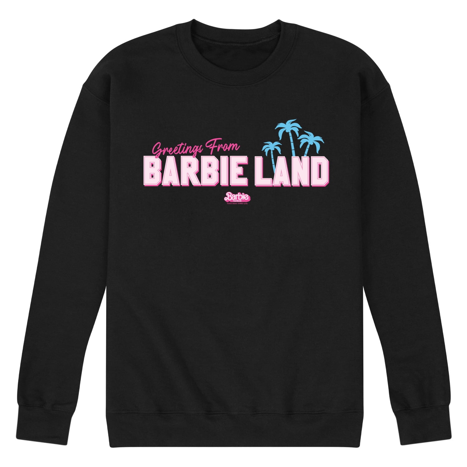 Barbie the Movie - Greetings from Barbie Land - Men's Crew Neck Fleece ...
