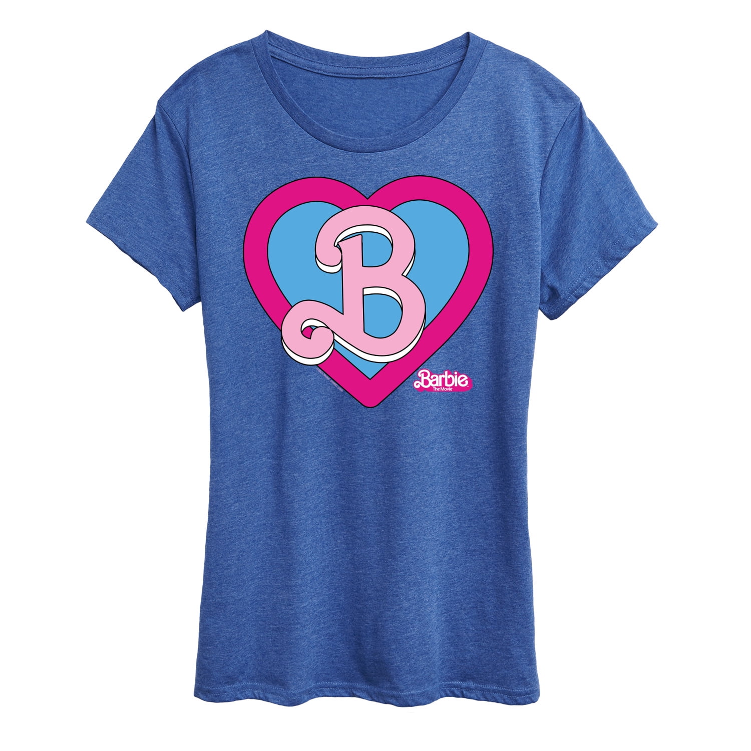 Barbie the Movie - Heart Crest - Women's Short Sleeve Graphic T-Shirt ...