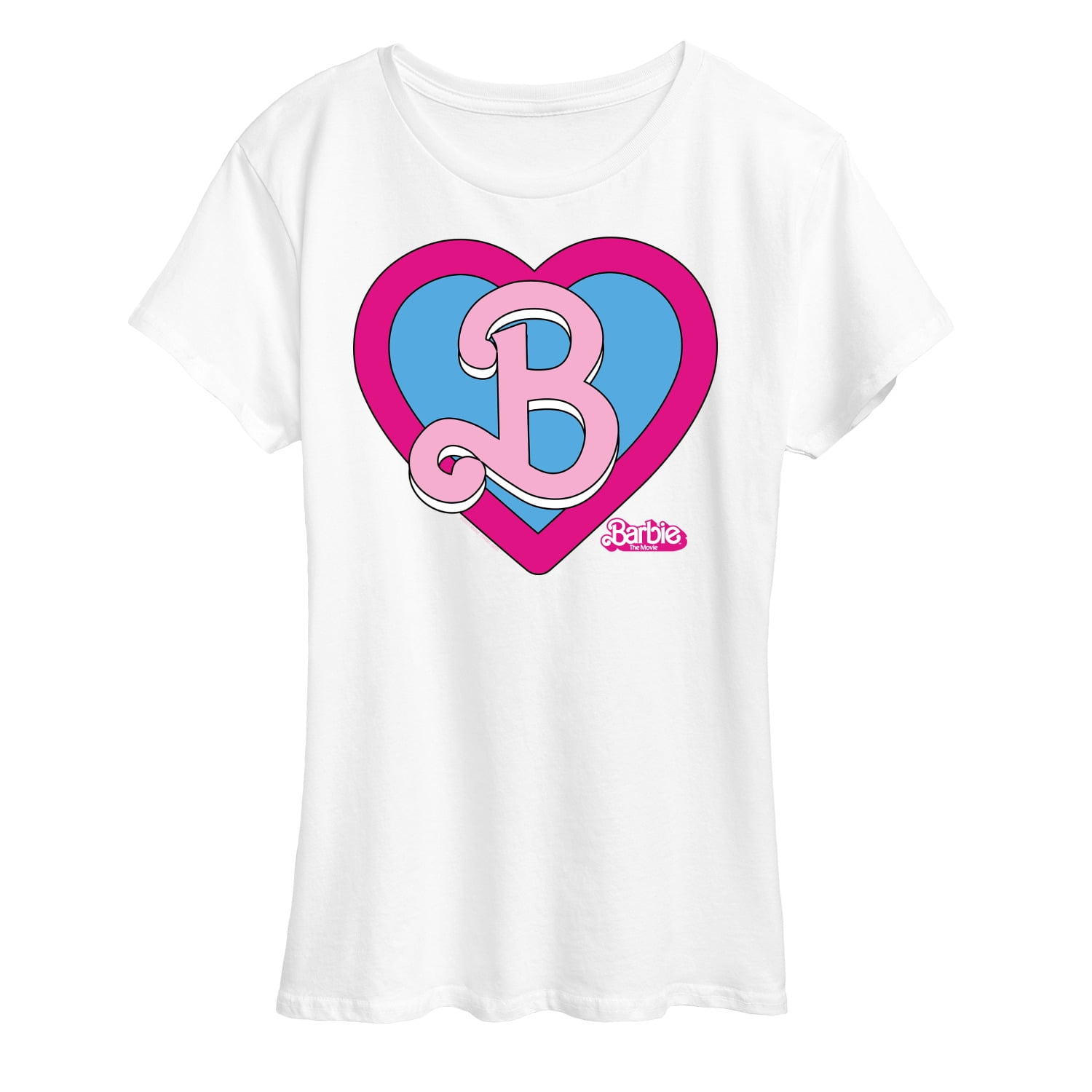 Barbie the Movie - Women's Heart Crest Short Sleeve Graphic T-Shirt ...