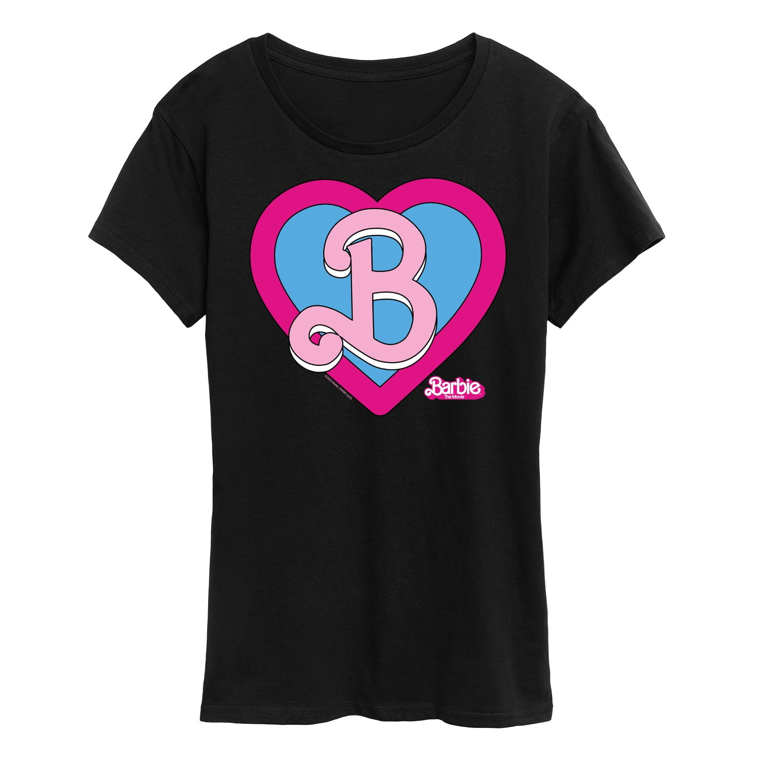 Barbie the Movie - Heart Crest - Women's Short Sleeve Graphic T-Shirt ...