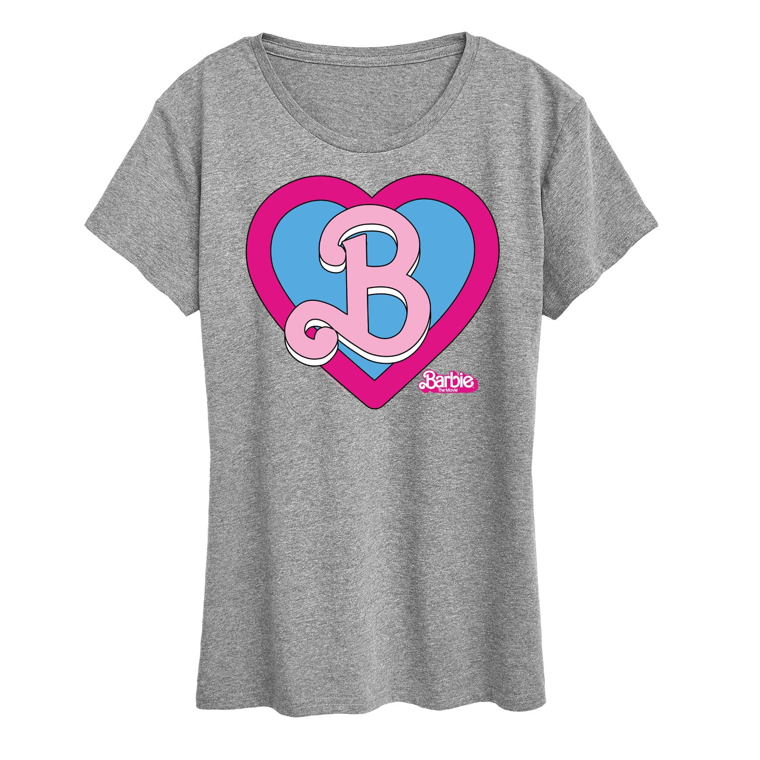 Barbie the Movie - Heart Crest - Women's Short Sleeve Graphic T-Shirt ...