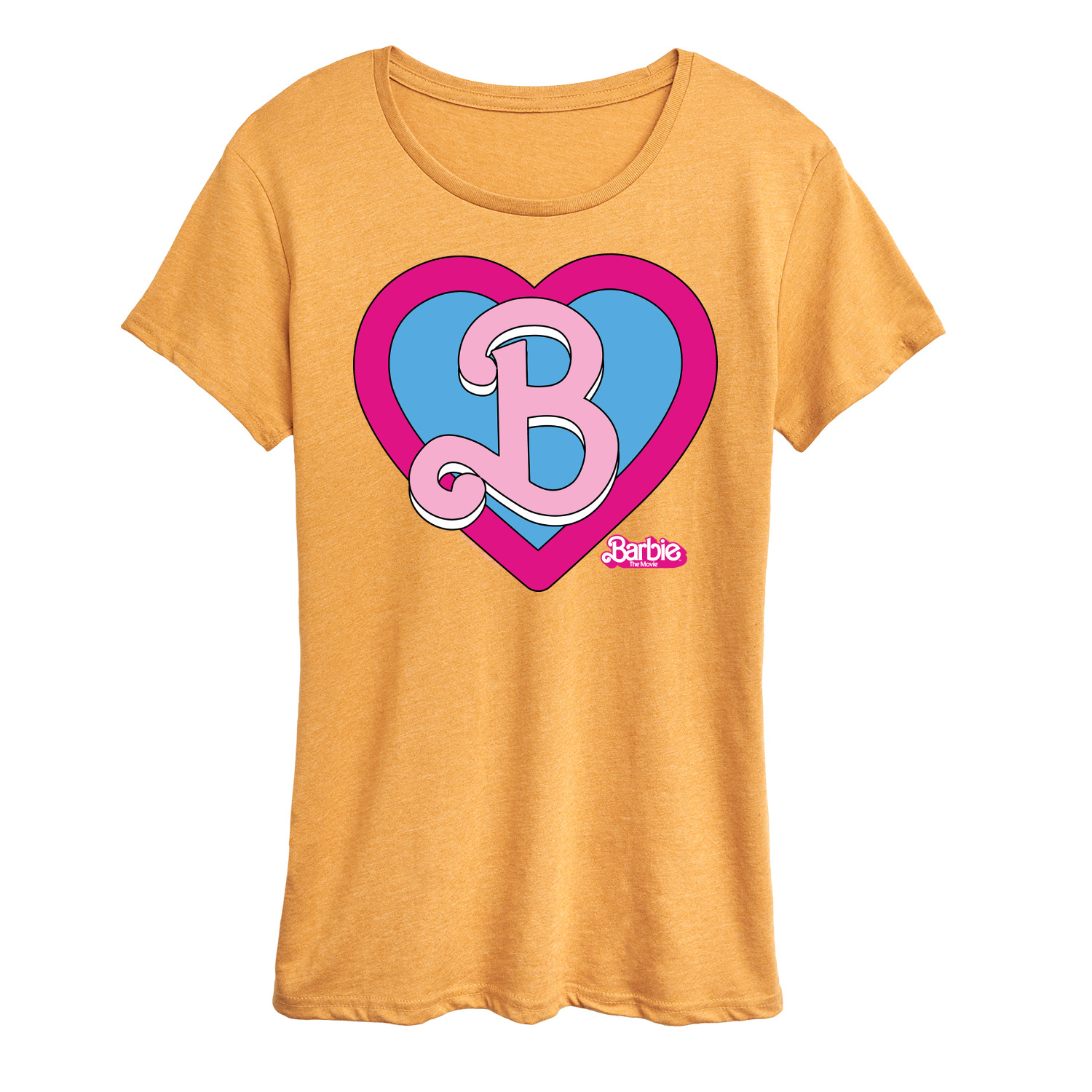 Barbie the Movie - Heart Crest - Women's Short Sleeve Graphic T-Shirt ...