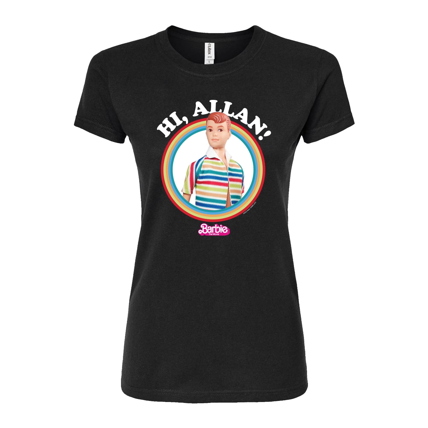 Barbie the Movie - Hi Allan - Juniors Fitted Graphic T-Shirt - Walmart.com