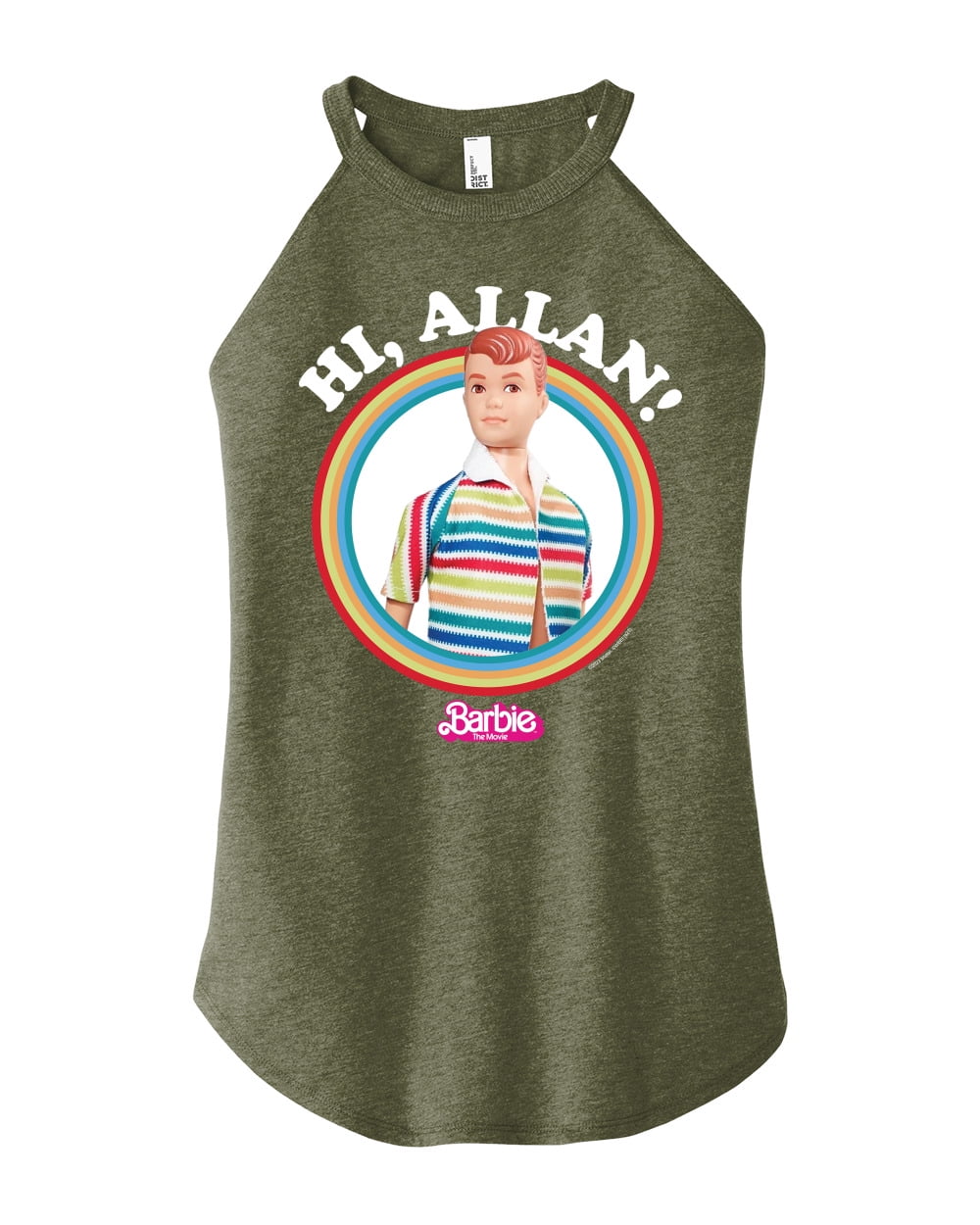 Barbie the Movie - Hi Allan - Juniors High Neck Tank Top - Walmart.com