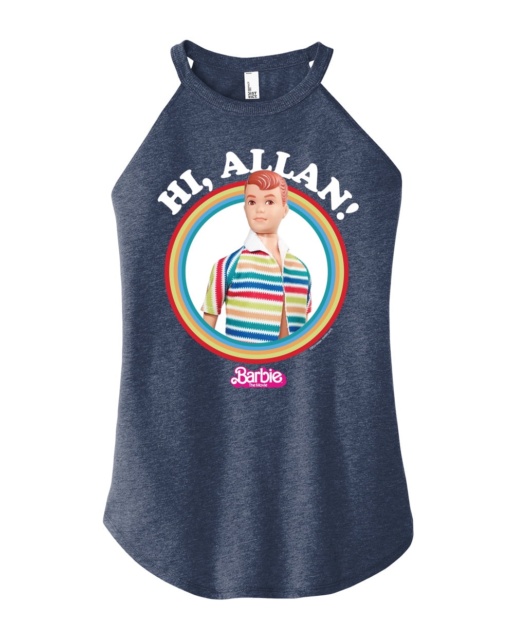 Barbie the Movie - Hi Allan - Juniors High Neck Tank Top - Walmart.com