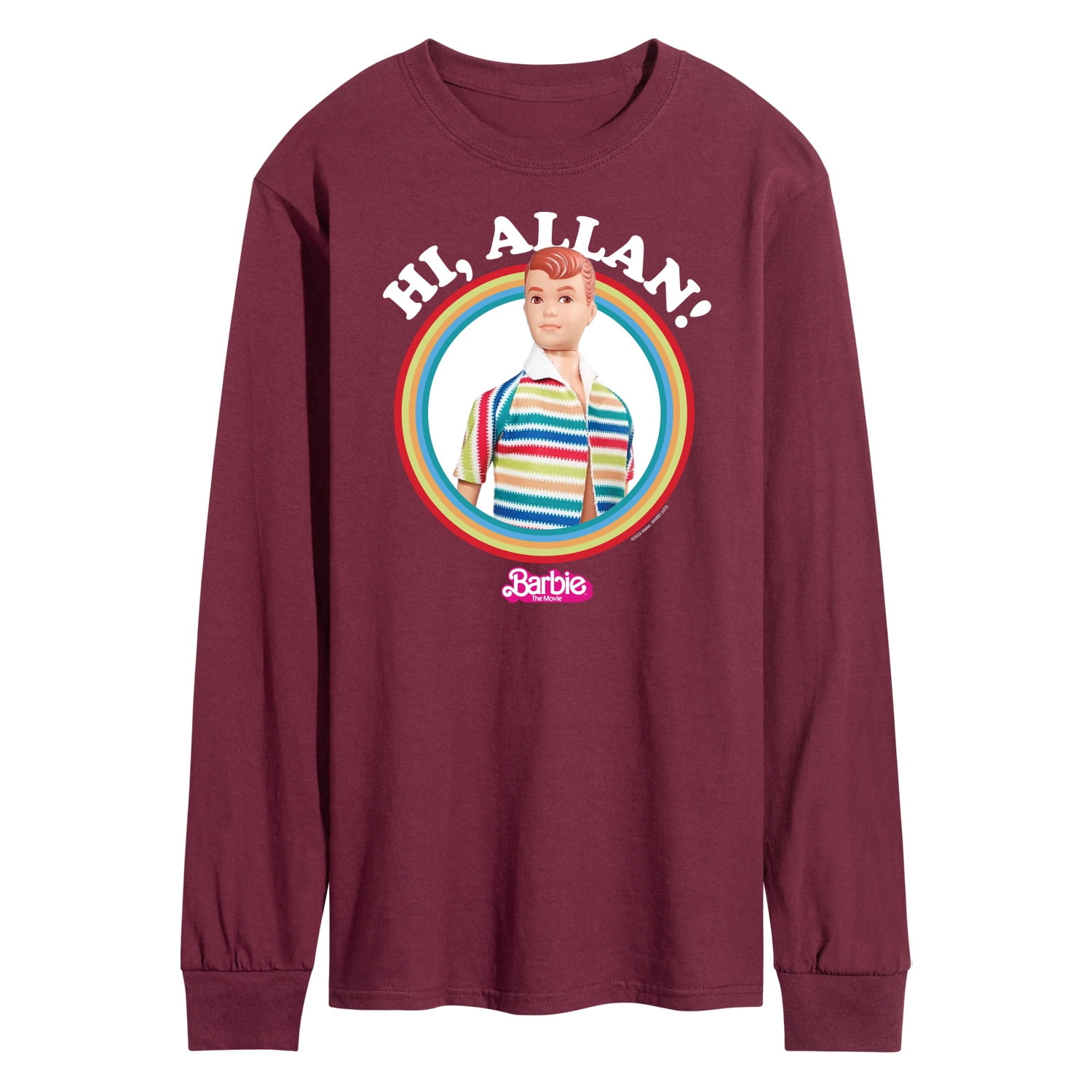 Barbie the Movie - Hi Allan - Men's Long Sleeve T- Shirt - Walmart.com