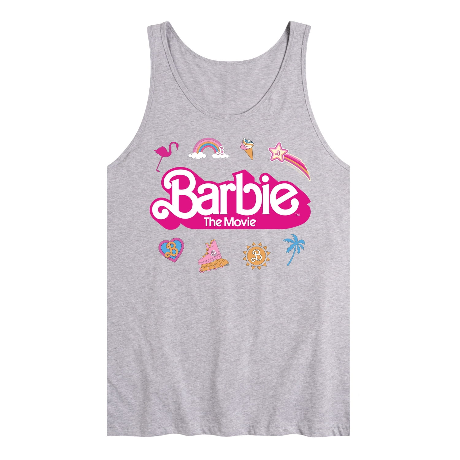 Barbie the Movie - Movie Logo Icons - Men's Jersey Tank Top - Walmart.com