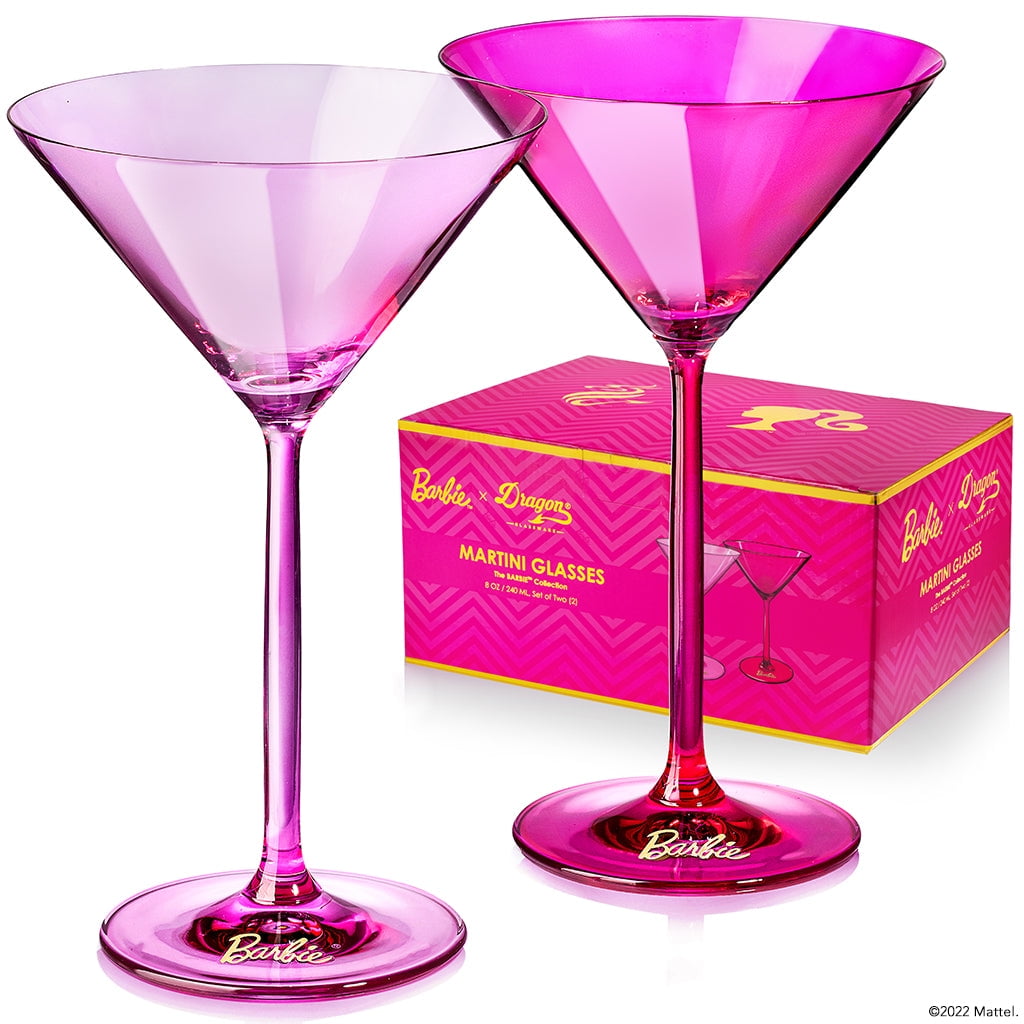 Barbie x Dragon Glassware, Officially Licensed 8oz Pink and Magenta ...