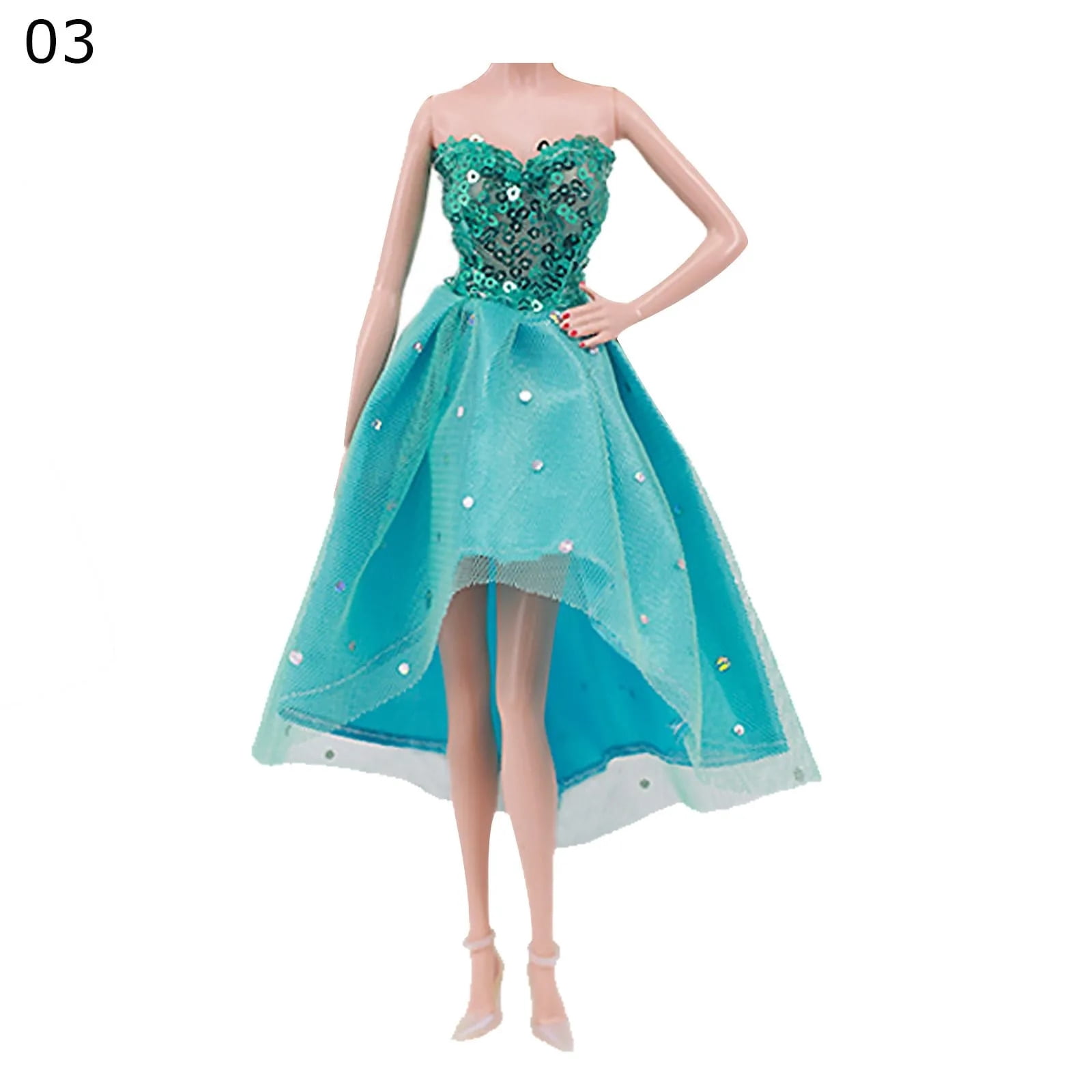 Barbies Doll Clothes Doll Dress Fashion Outfit Shirt Casual Wear Skirt ...