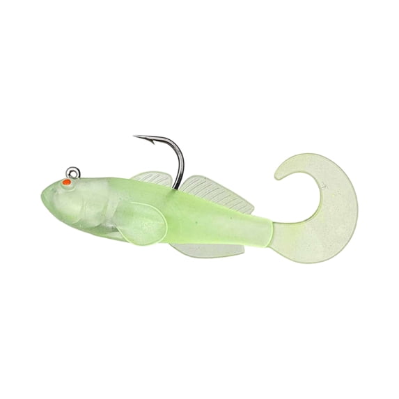 Barbless Single Hook Soft Fishing , Fish Tail Imitation for Bass ...