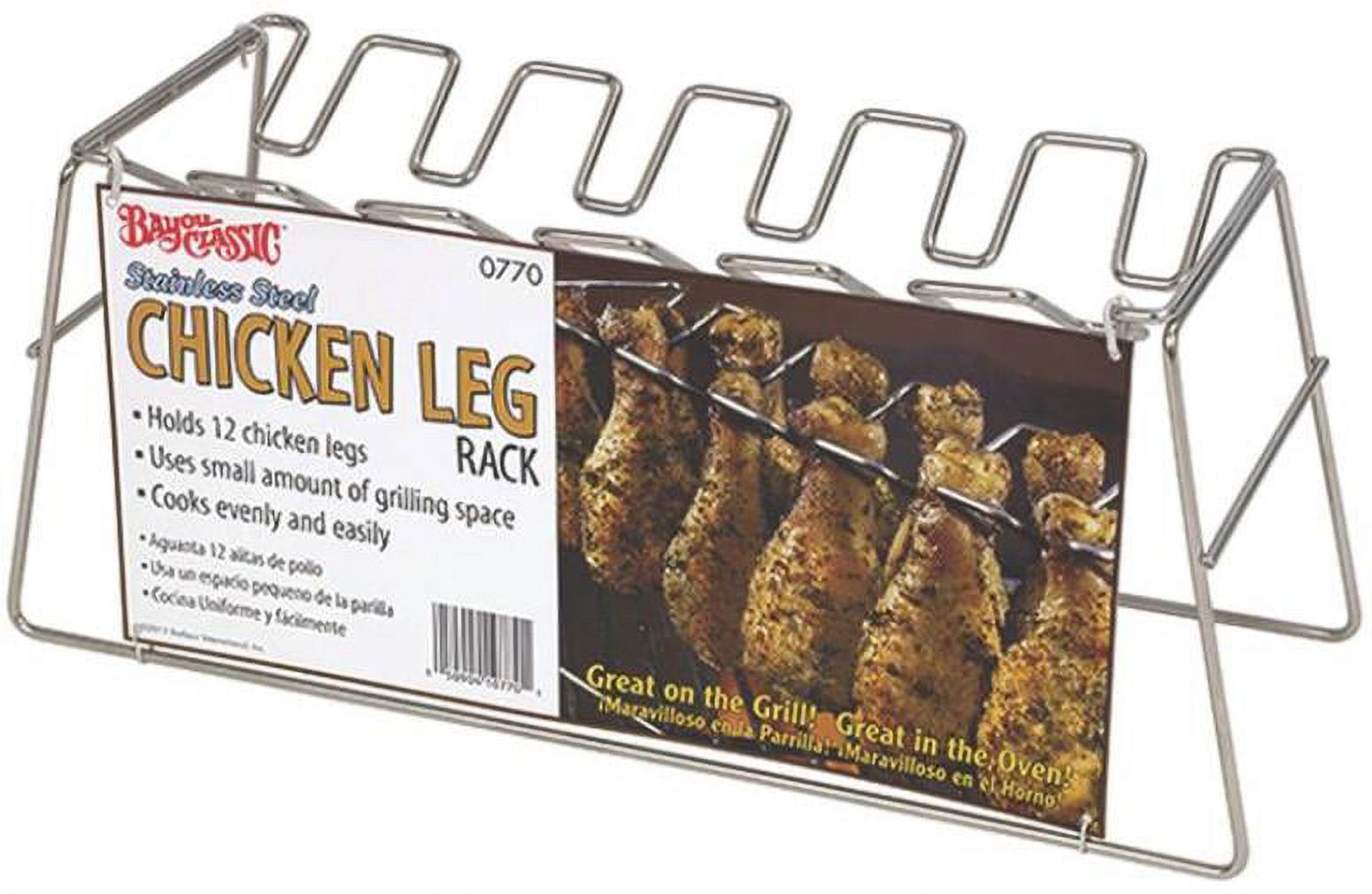 Barbour 0770 Leg & Wing Rack Display, Stainless Steel, Each - Walmart.com