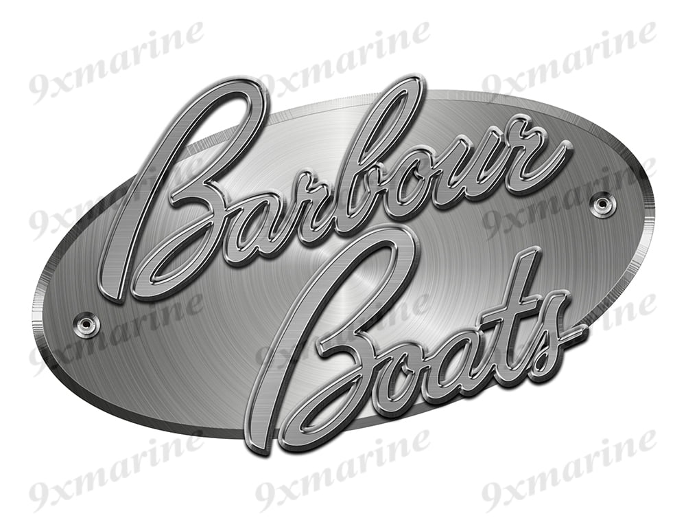 Barbour Designer Sticker. Brushed Metal Style - 10"x6" - Walmart.com