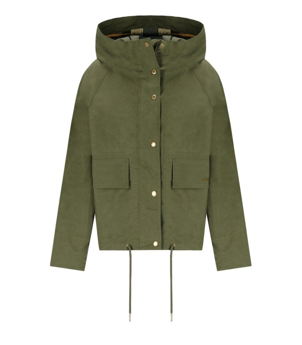 Barbour Nith Showerproof Green Jacket (Women's) - Walmart.com