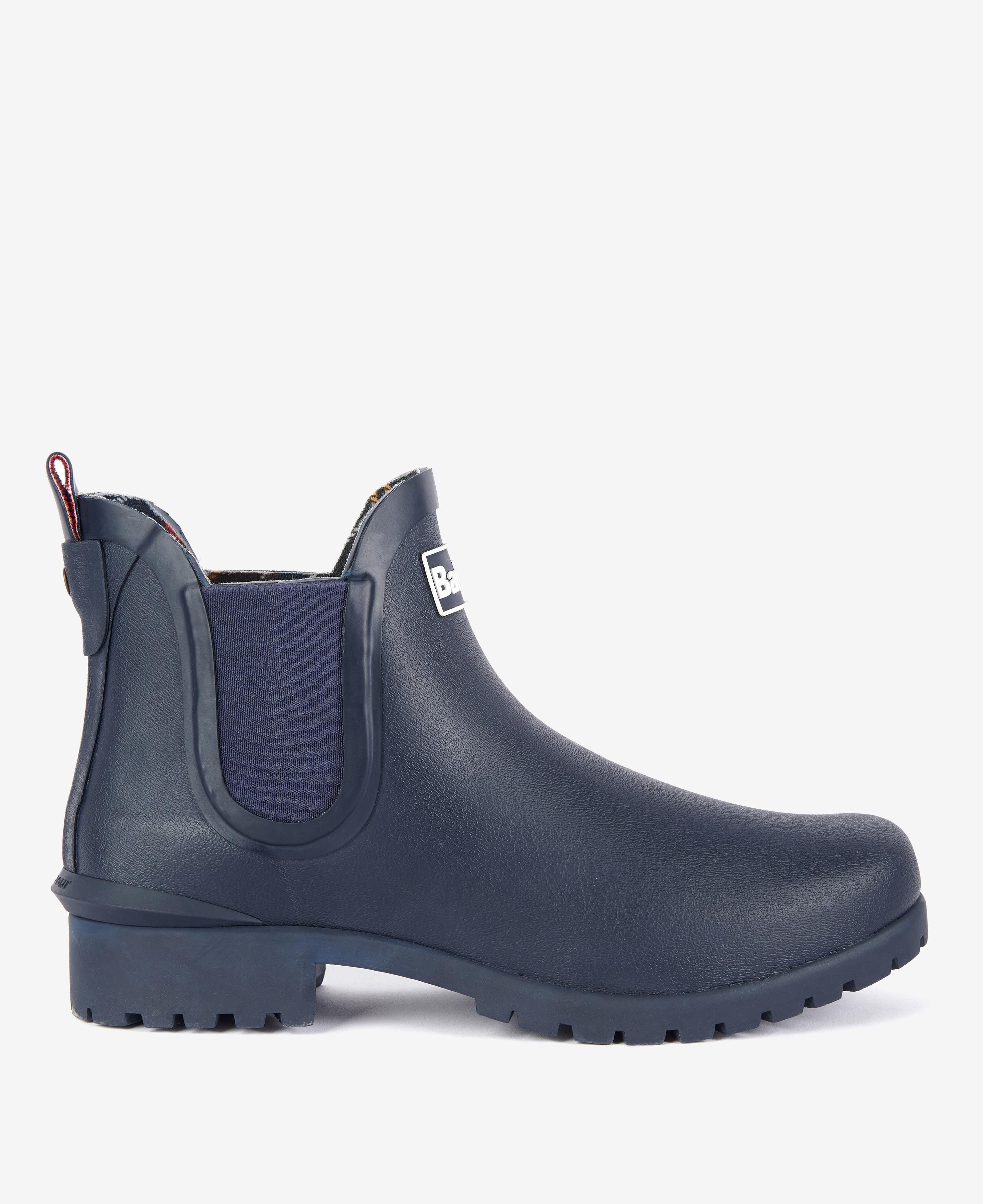 Barbour Women's Wilton Ankle Wellingtons Boots Navy LRF0066 NY11 ...