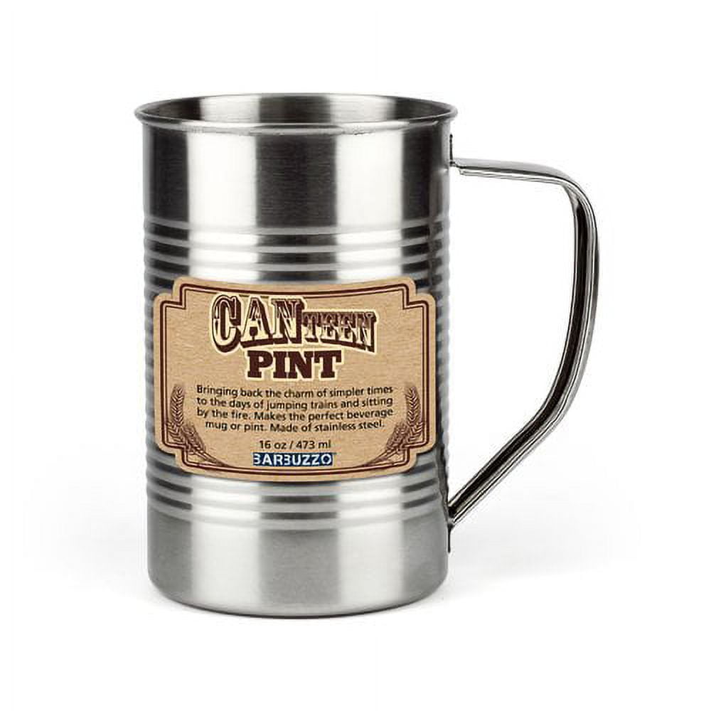 Barbuzzo CANteen Pint Cup Stainless Steel 1 pk - Walmart.com