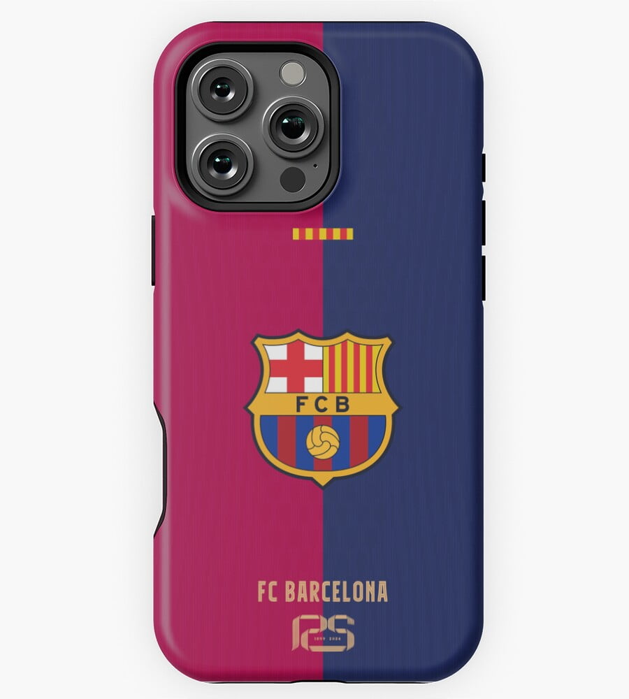 Barca 24/25 Home Kit Design GA1128 Phone Case for iPhone 11 to 17 Pro ...