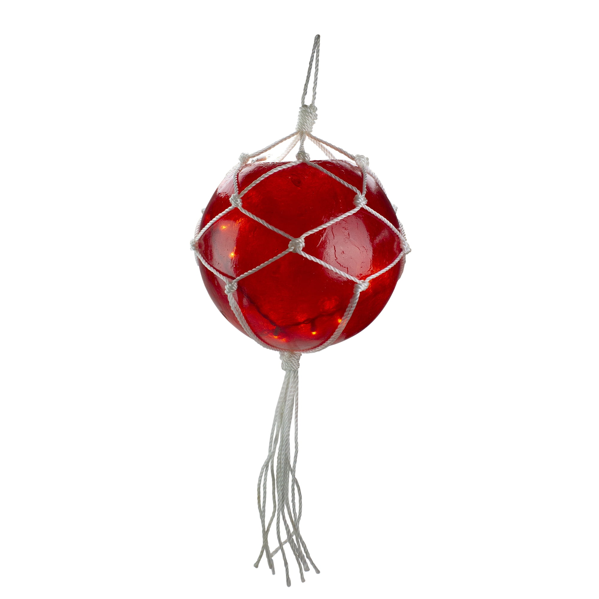 Barcana 35ct Red Roped Light Ball Outdoor Christmas Decoration 14.4 ...