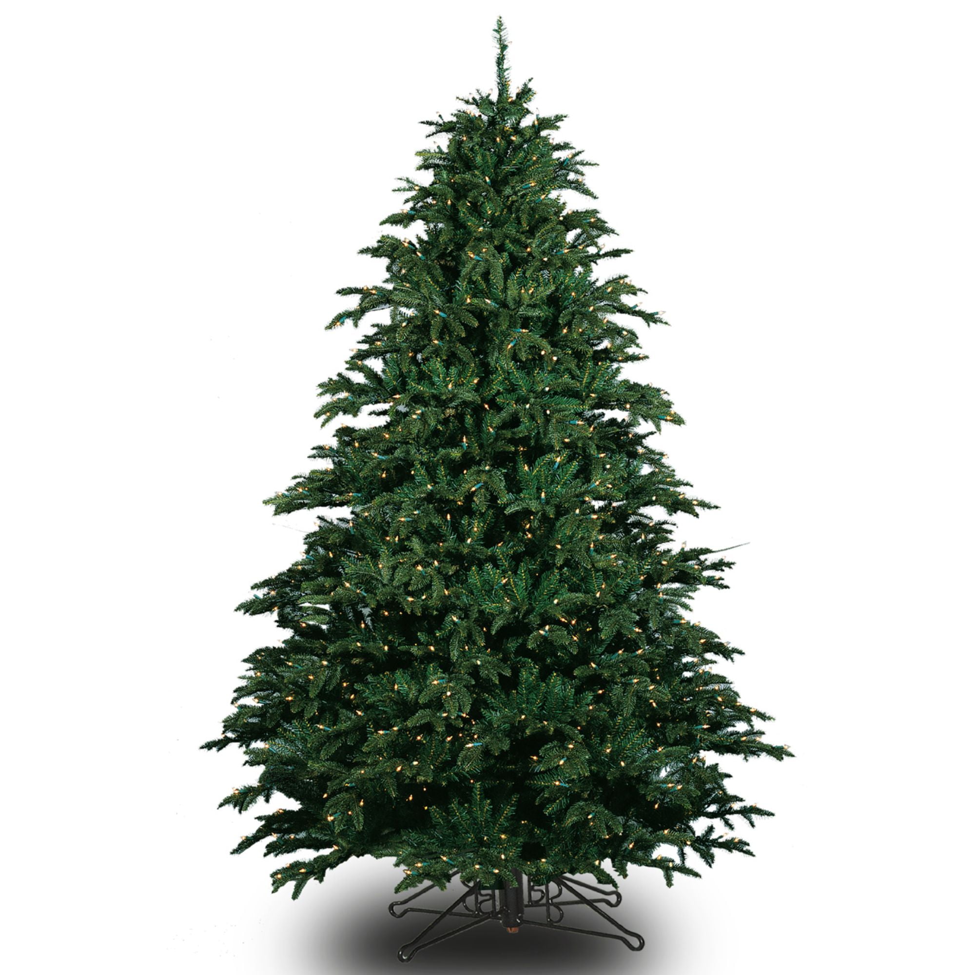 Barcana 7.5' Pre-Lit Full Alaskan Deluxe Artificial Christmas Tree ...