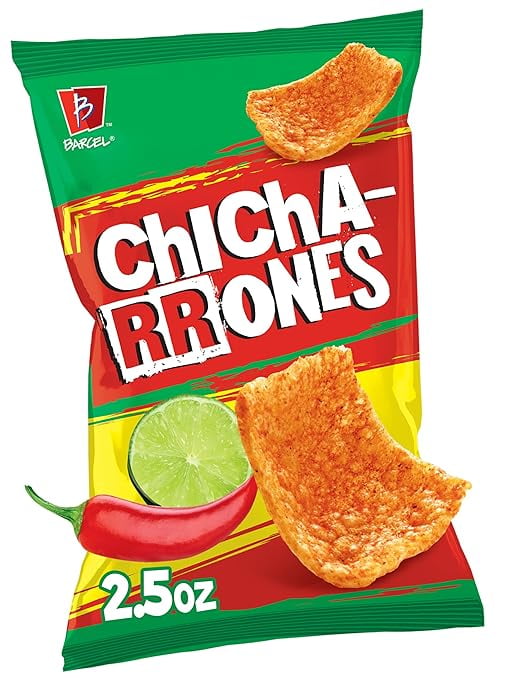 Barcel Chicharrones 12 ct, 2.5 oz Sharing Size Case, Chili Pepper ...