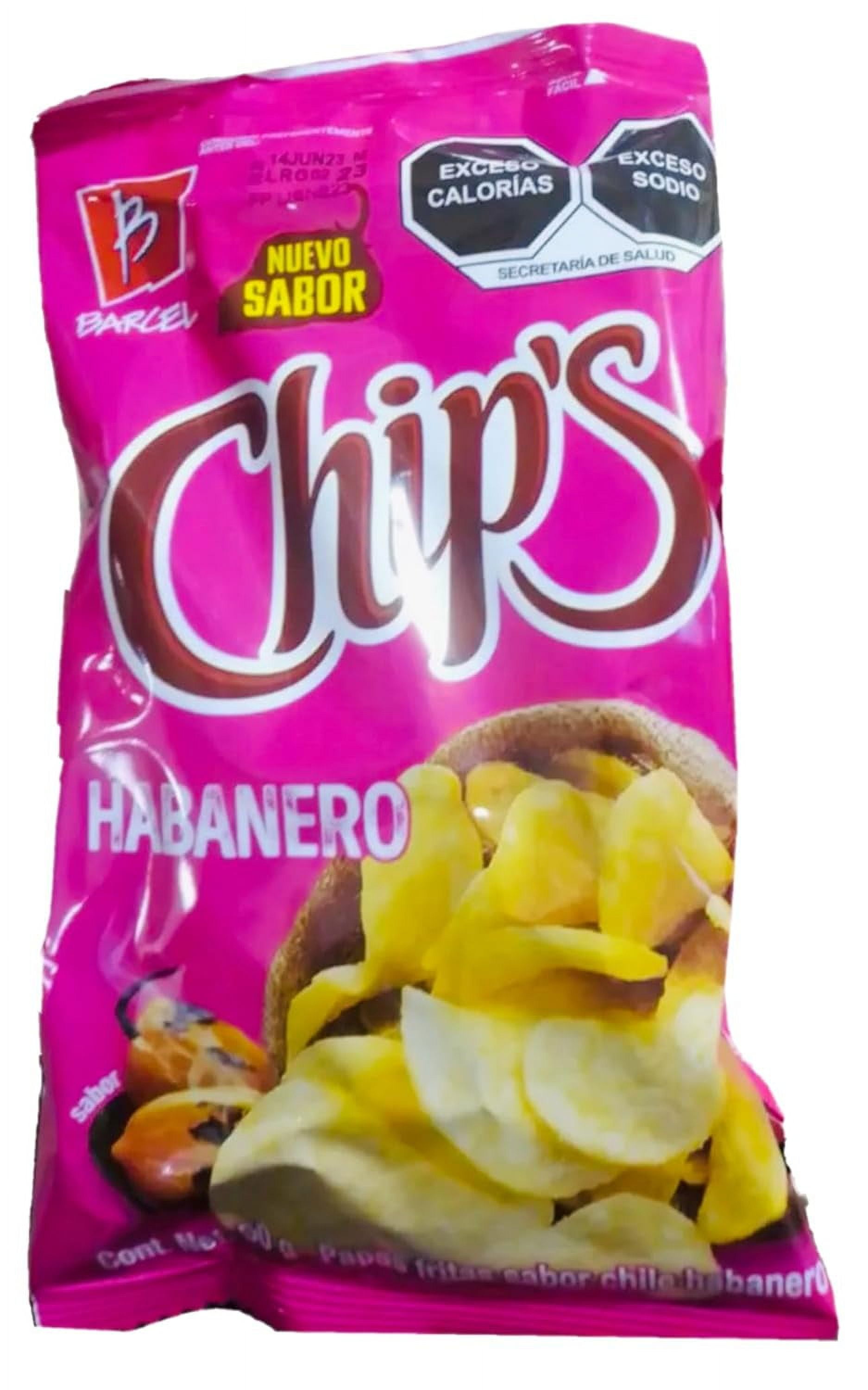 Barcel Chips Habanero 50g Box w/5 bags papas snack Mexican - Walmart.com