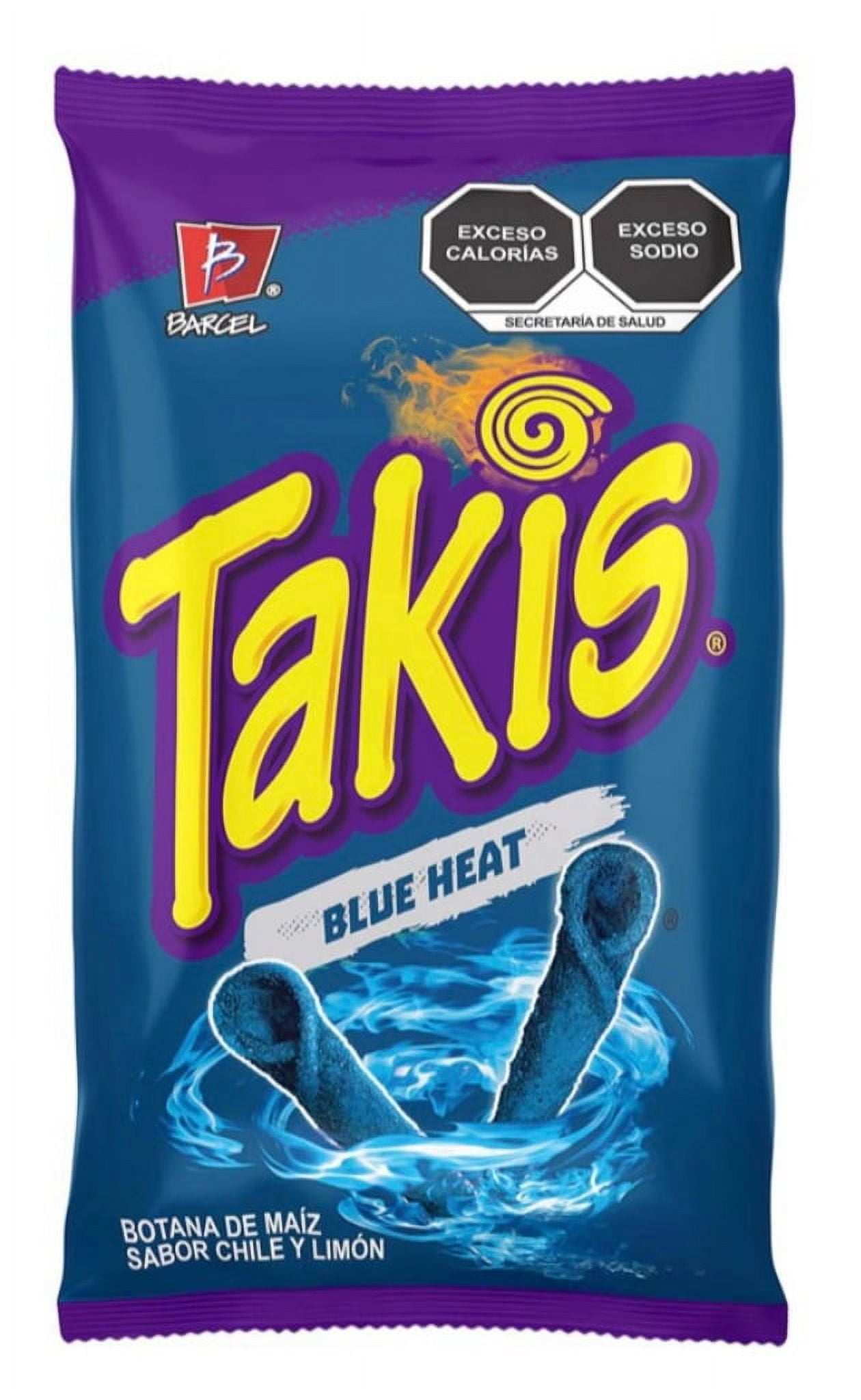 Barcel Takis Azul Blue Heat 65g Box w/5 bags papas snack authentic from ...