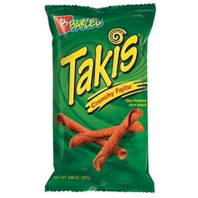 Barcel Takis Crunchy Fajita Rolled Tortilla Snacks 99oz Bag Pack Of 3