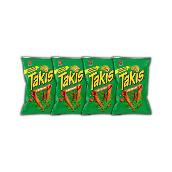 Barcel Takis Original Flavored Chips, Box of 4, 70g Each, Imported from ...