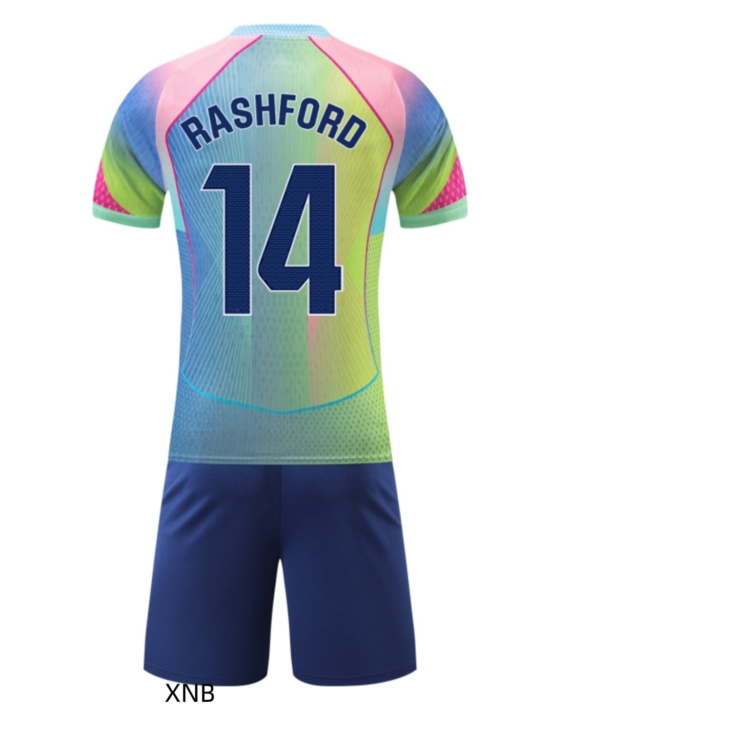 Barcelona 25/26 Gradient Soccer Shirt with Rashford 14 Printing ...