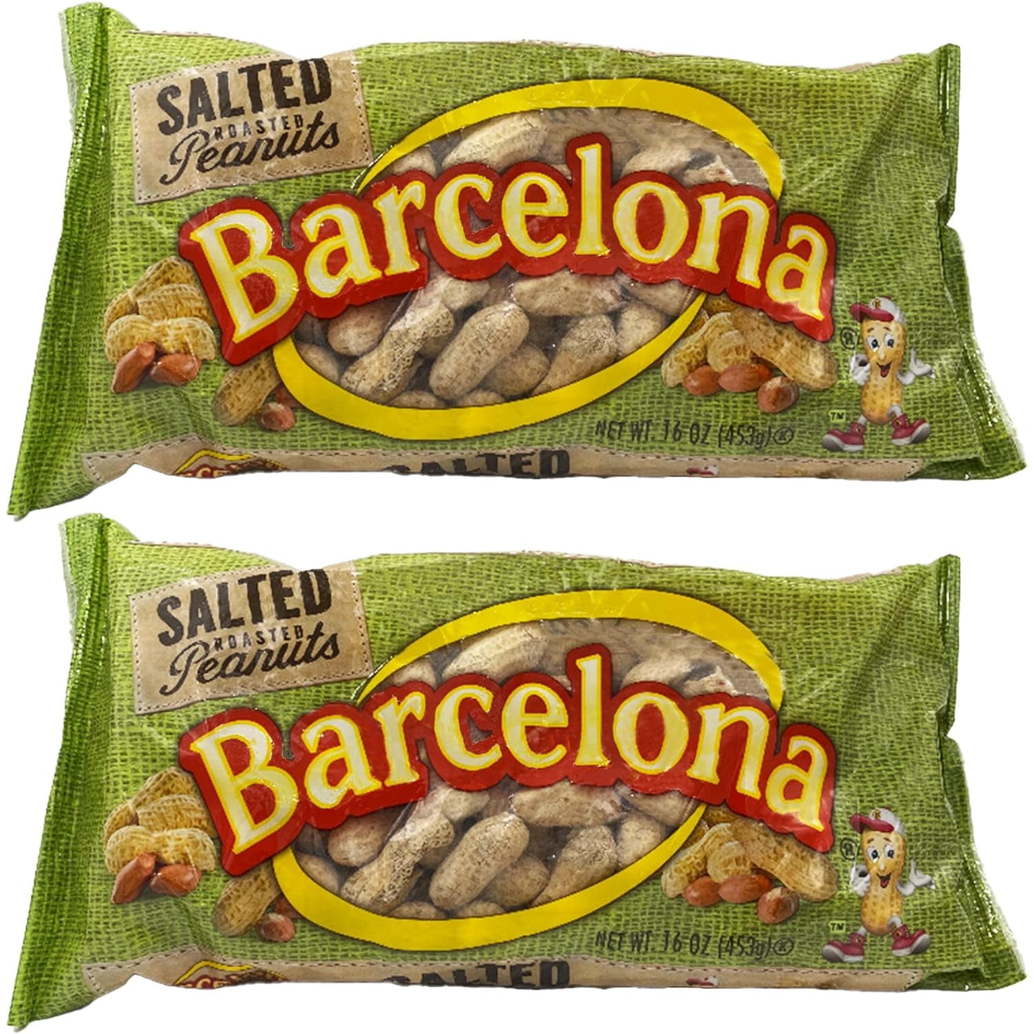 Barcelona Nut, In Shell Peanuts Salted and Dry Roasted, 2 Pounds ...