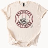 Barcelona Sagrada Familia Graphic T Shirt Travel Postcard Style ...