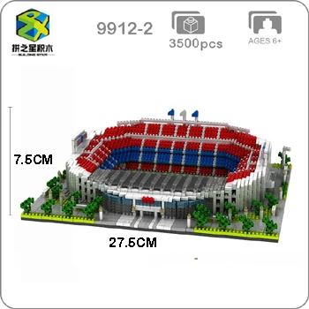 Barcelona Soccer Stadium Micro Blocks Building Sets Mini Bricks ...