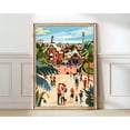 Barcelona Spain Madrid New Yorker Illustration Nursery Wall Art ...