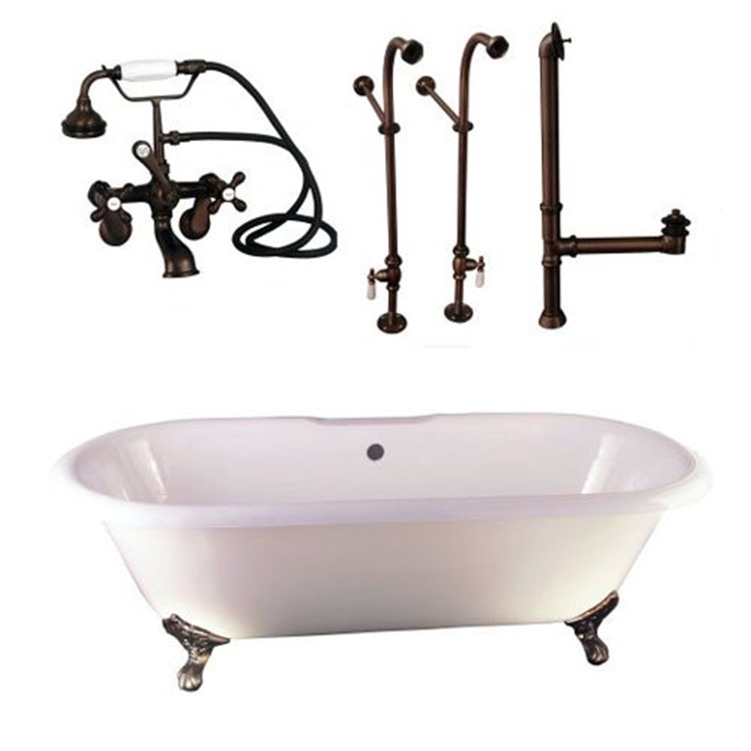 Barclay 67'' x 23.25'' Soaking Bathtub Kit - Walmart Business Supplies